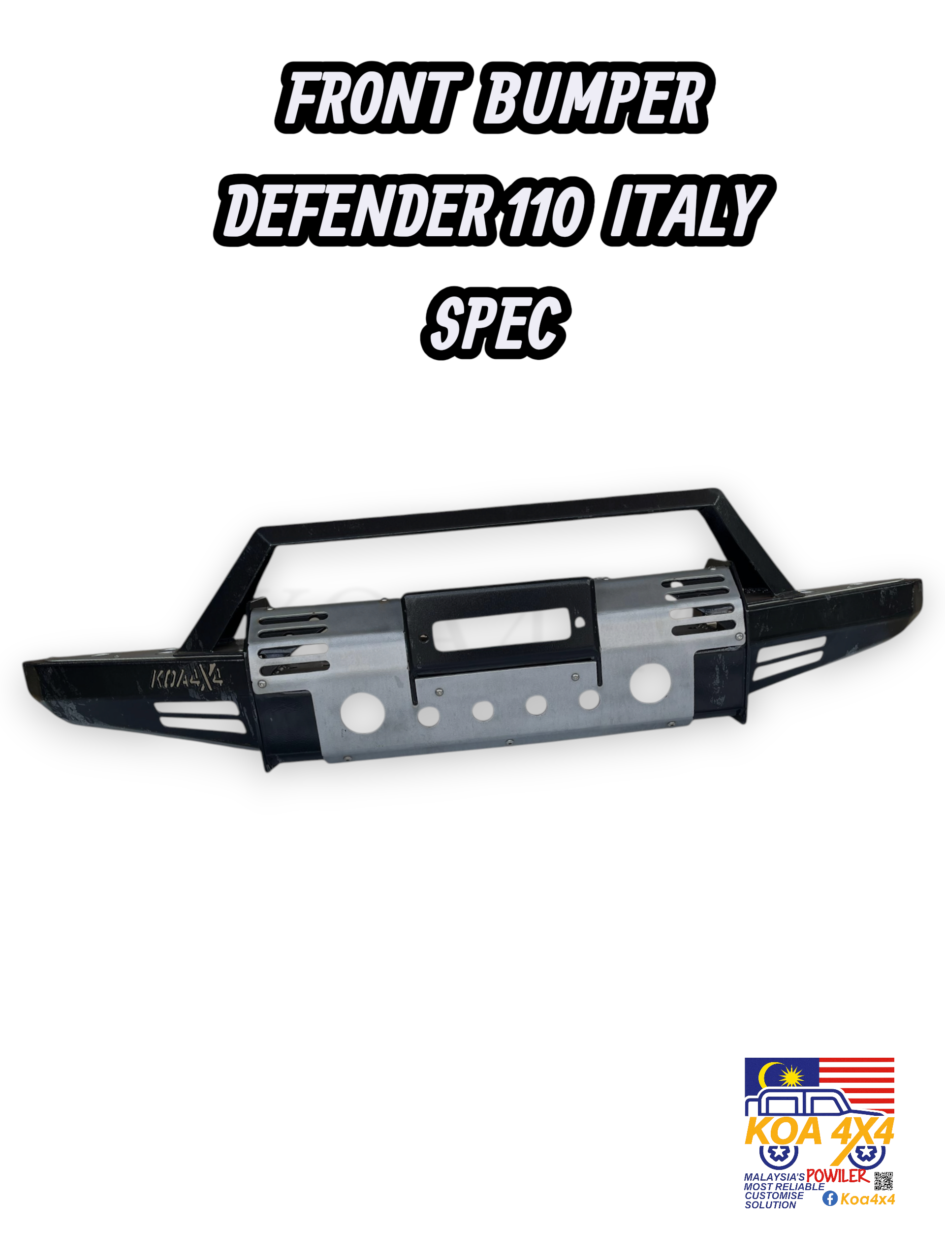 FRONT BUMPER DEFENDER 110 ITALY SPEC – Koa Equipment Resources ...